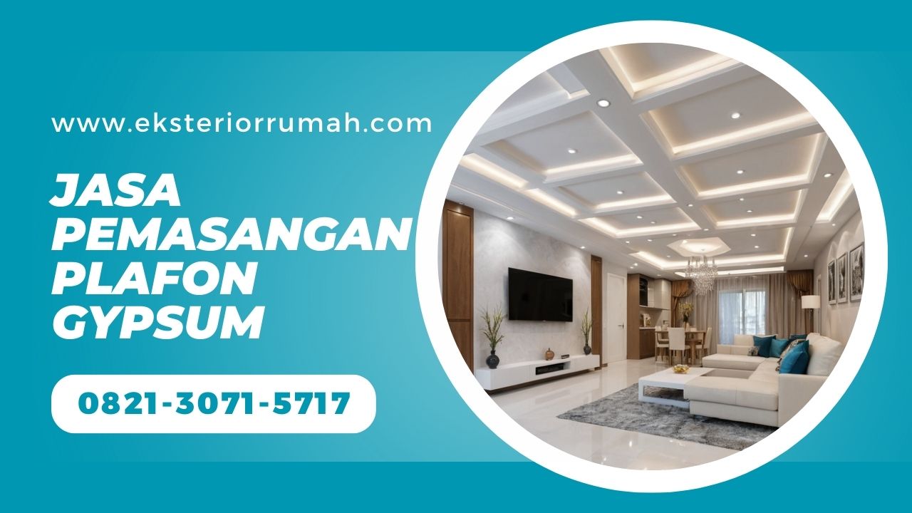 Jasa Pemasangan Plafon Gypsum untuk Rumah Tinggal Minimalis